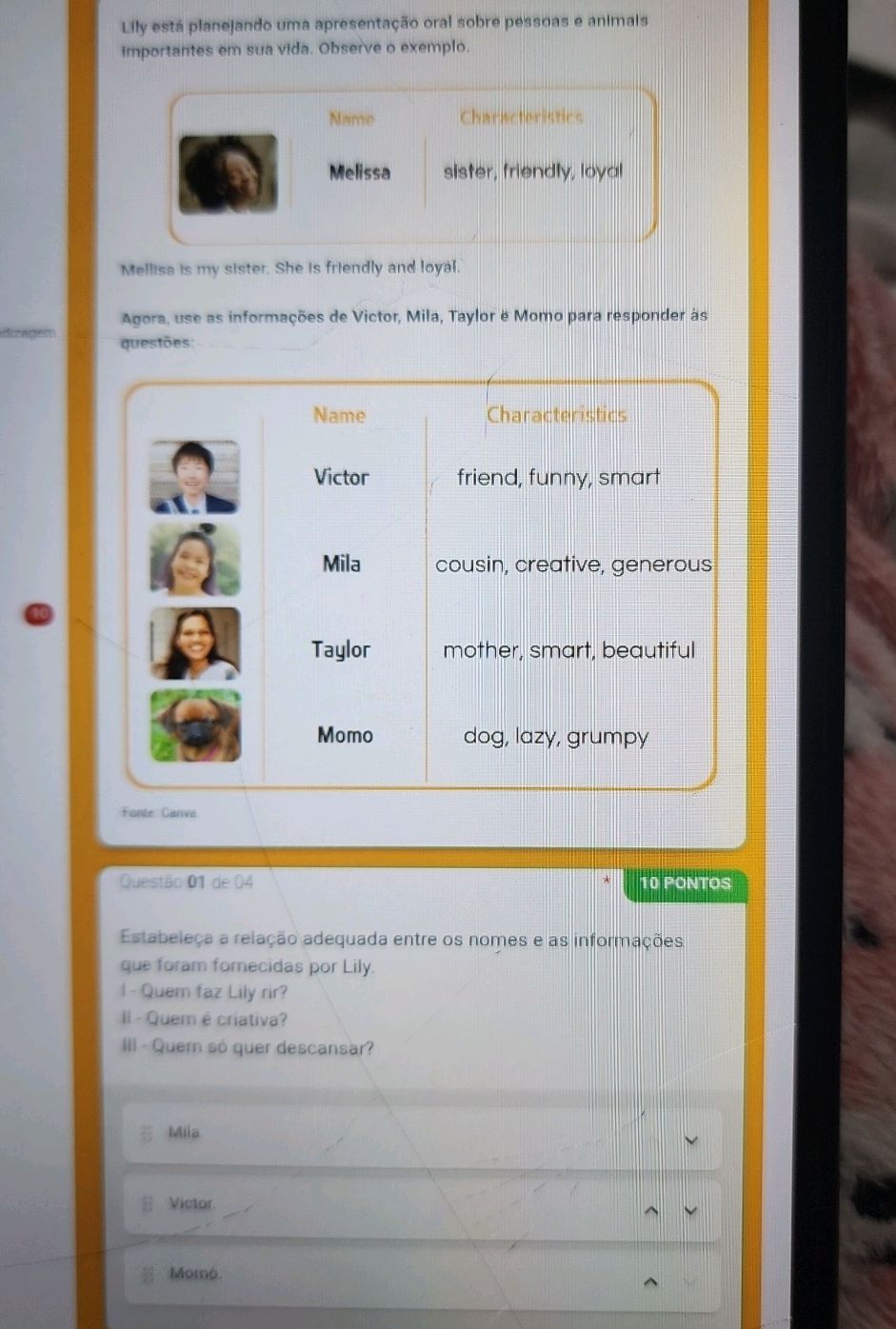 Name | Characteristics ---|--- Victor | | StudyX