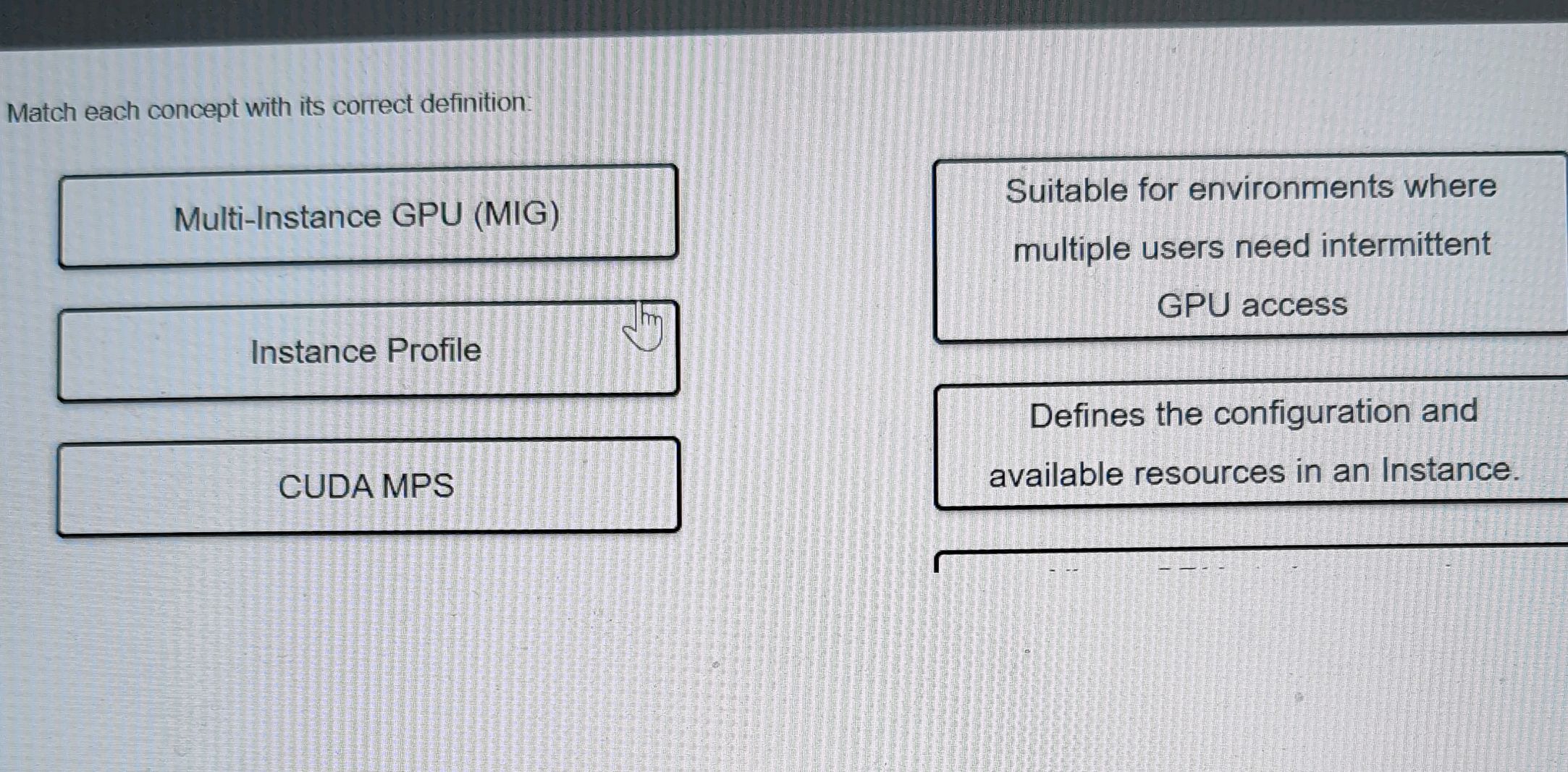 Match each concept with its correct | StudyX