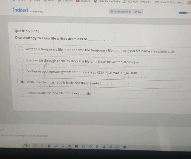 indeed assessments Time Remaining quad 01 | StudyX