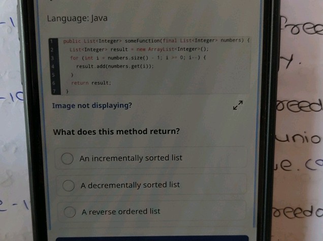 Language Java public List | StudyX