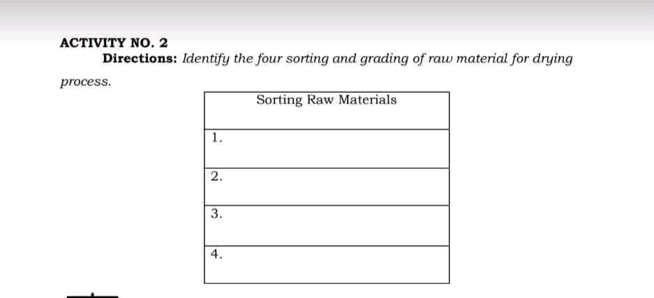 ACTIVITY NO 2 Directions Identify the four | StudyX