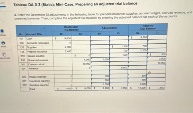 Tableau DA 3-3 (Static) Mini-Case Preparing | StudyX