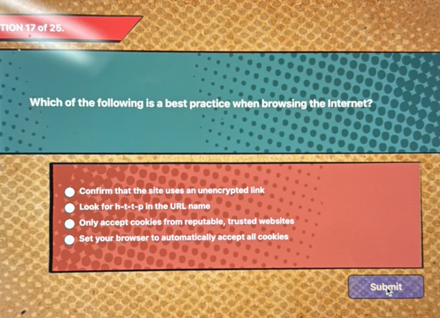 Which of the following is a best practice | StudyX