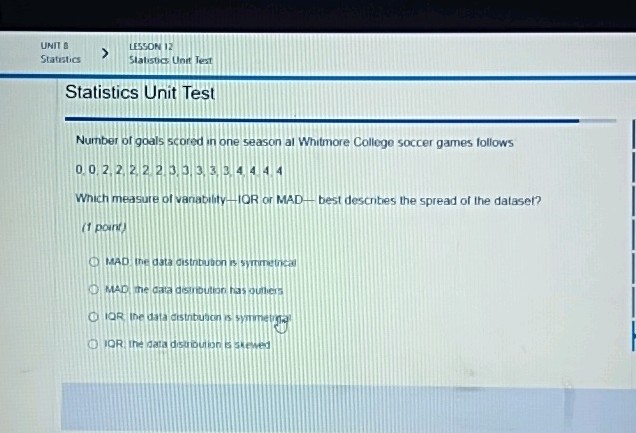 UNIT LESSON 12 Statistics Slatisto Unit | StudyX
