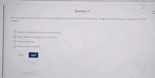 Question 1 An organization wants to scan | StudyX