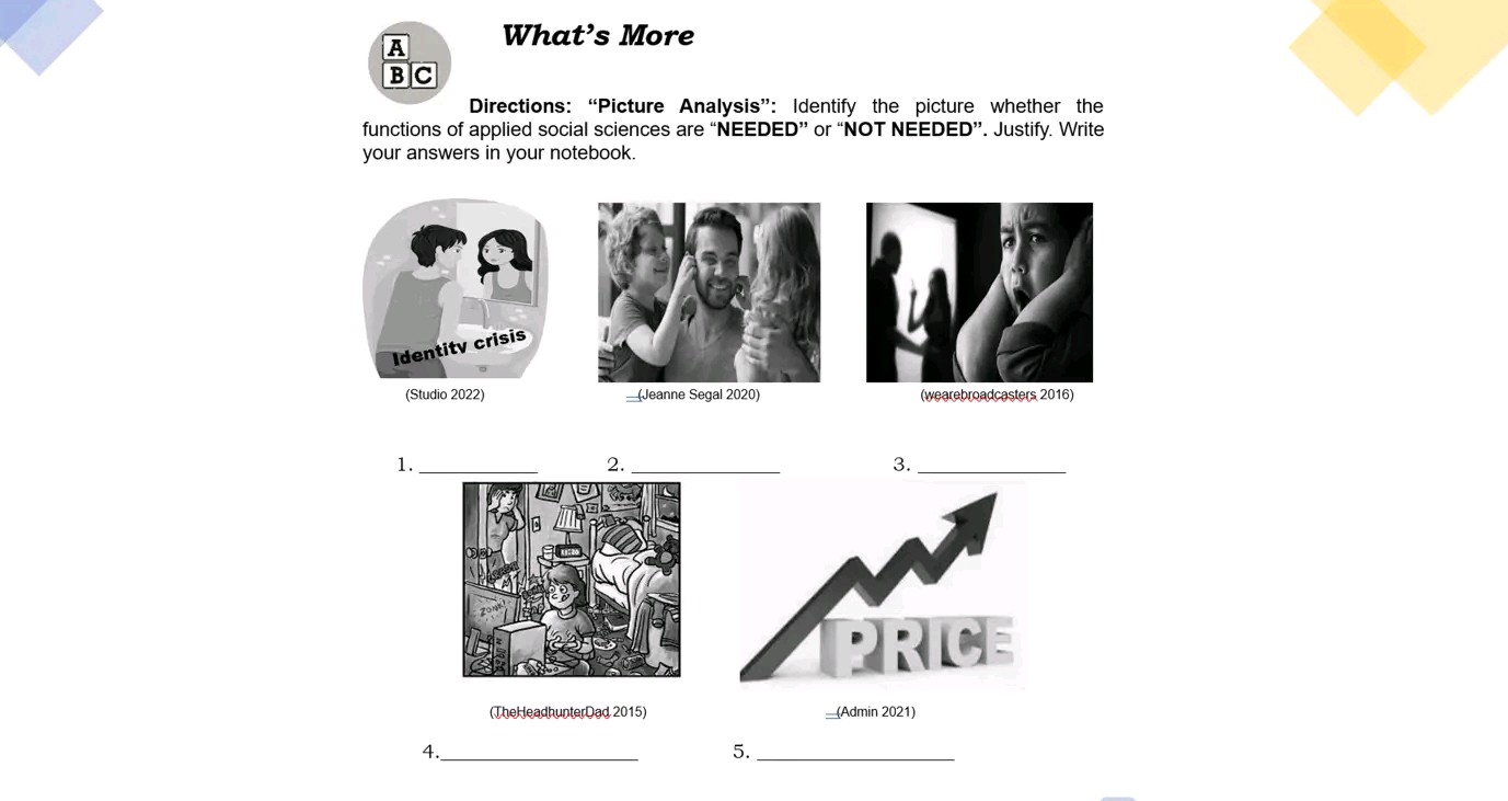 Whats More B Directions Picture Analysis | StudyX