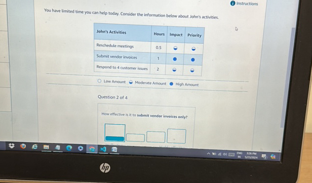 (i) Instructions You have limited time you | StudyX