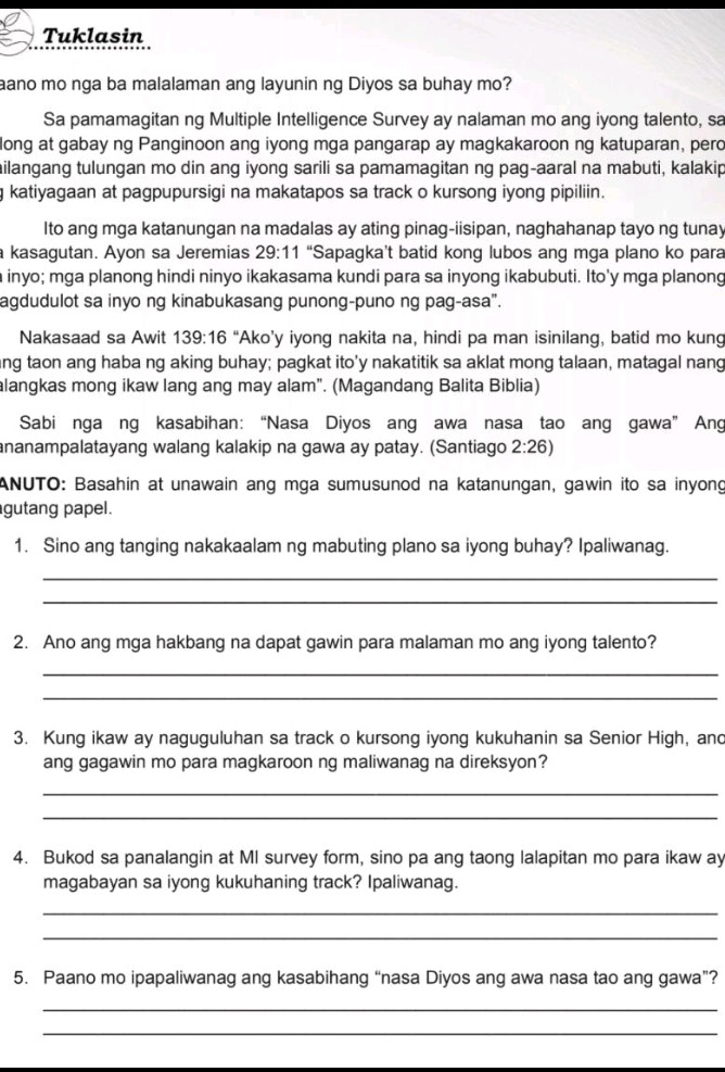Tuklasin ano mo nga ba malalaman ang | StudyX