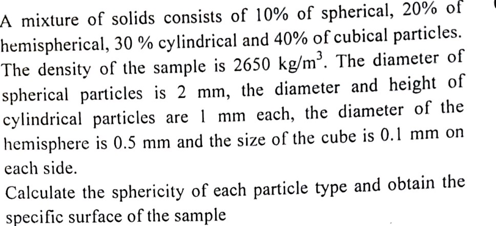 A mixture of solids consists of 10 of | StudyX