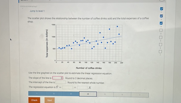 Jump to level 1 The scatter plot shows the | StudyX