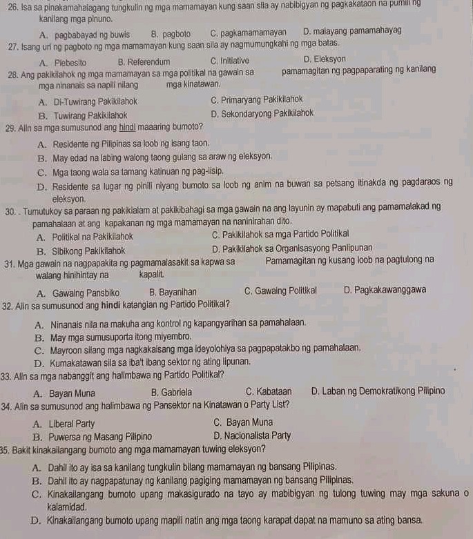 26 Isa sa pinakamahalagang tungkulin ng mga | StudyX