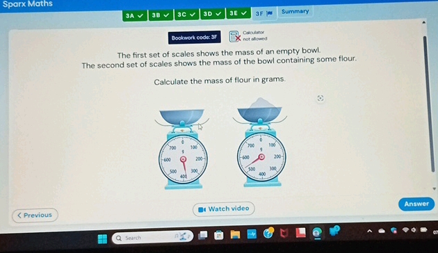 Sparx Maths 3 A 38 3c 3D 3E 3F im Summary | StudyX