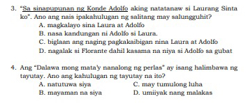 3 Sa sinapupunan ng Konde Adolfo aking | StudyX