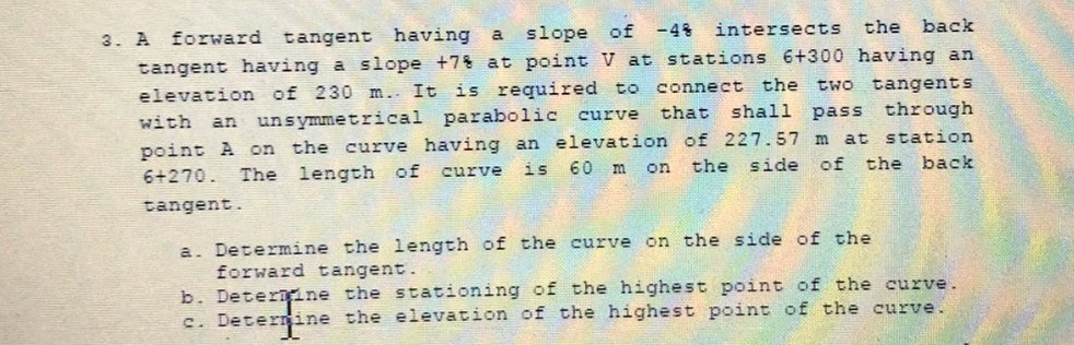 3 A forward tangent having a slope of -48 | StudyX