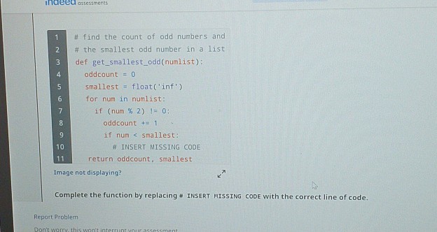 indeed assessments find the count of | StudyX