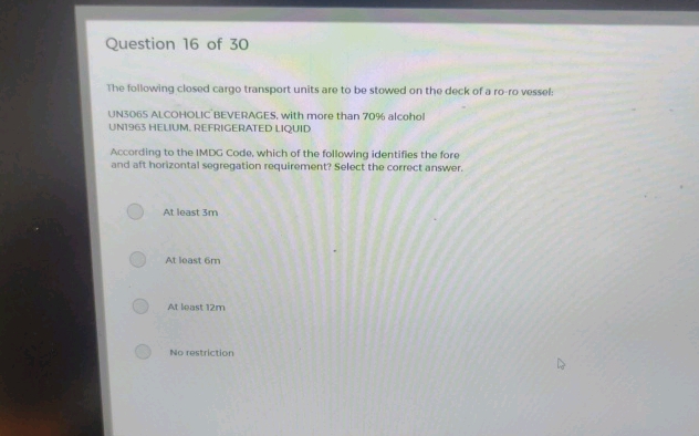 Question 16 of 30 The following closed | StudyX