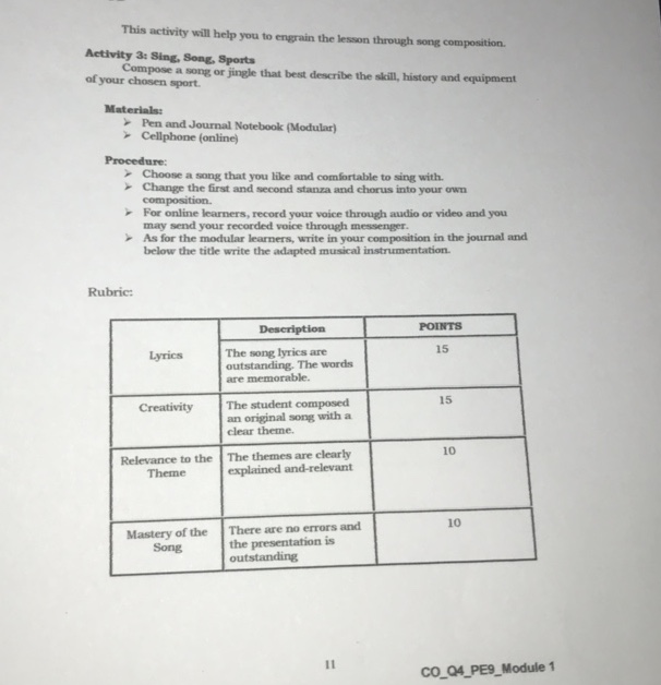 This activity will help you to engrain the | StudyX