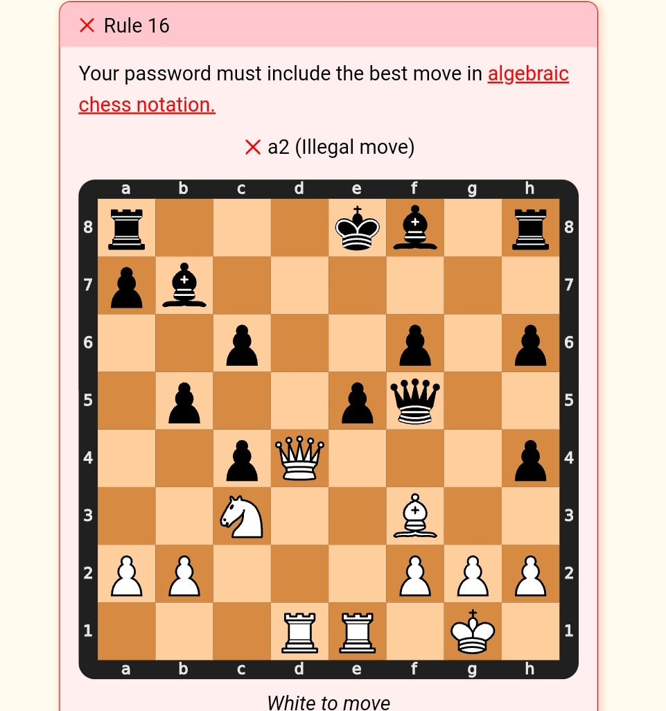 Rule 16 Your password must include the | StudyX