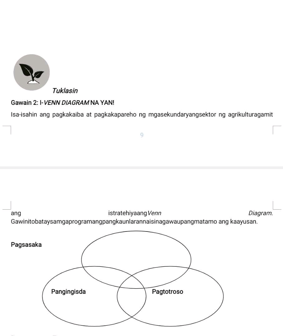 Tuklasin Gawain 2 I-VENN DIAGRAM NA YAN | StudyX