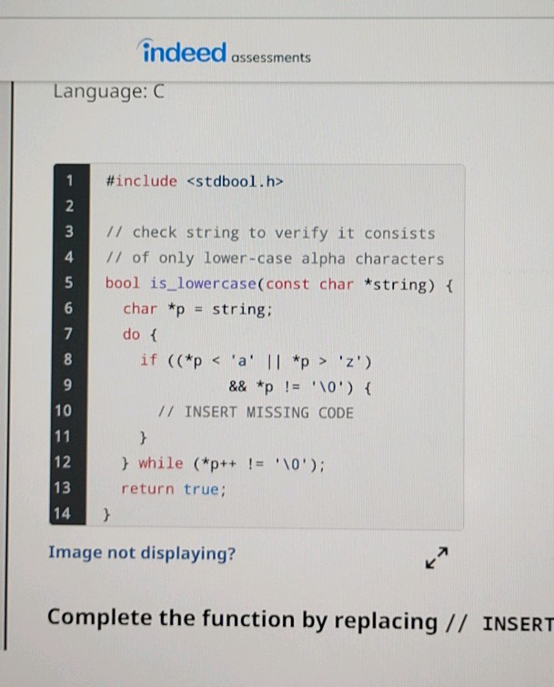 indeed assessments Language C include // | StudyX