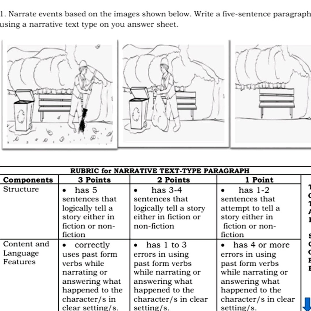 1 Narrate events based on the images shown | StudyX