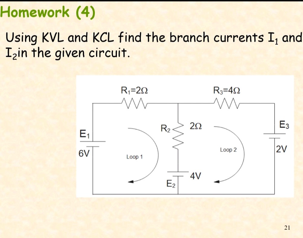 Homework (4) Using KVL and KCL find the | StudyX