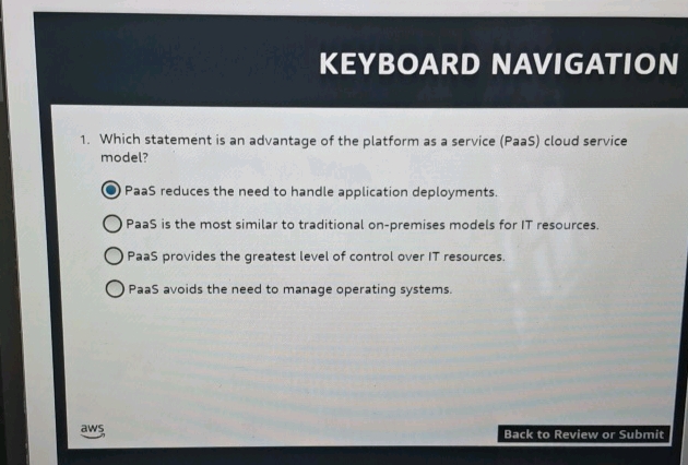 KEYBOARD NAVIGATION 1 Which statement is an | StudyX