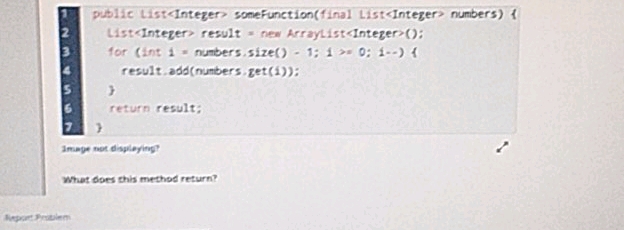 public list soneFunction(final List | StudyX