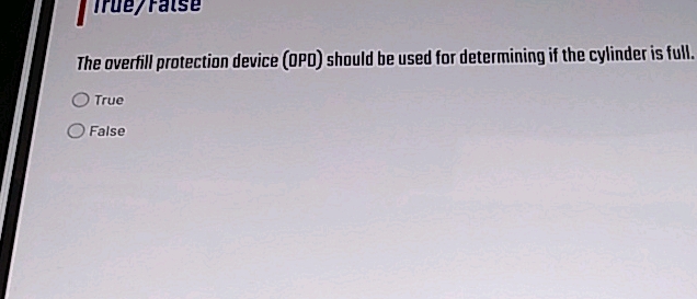 The overfill protection device ( OPD ) | StudyX
