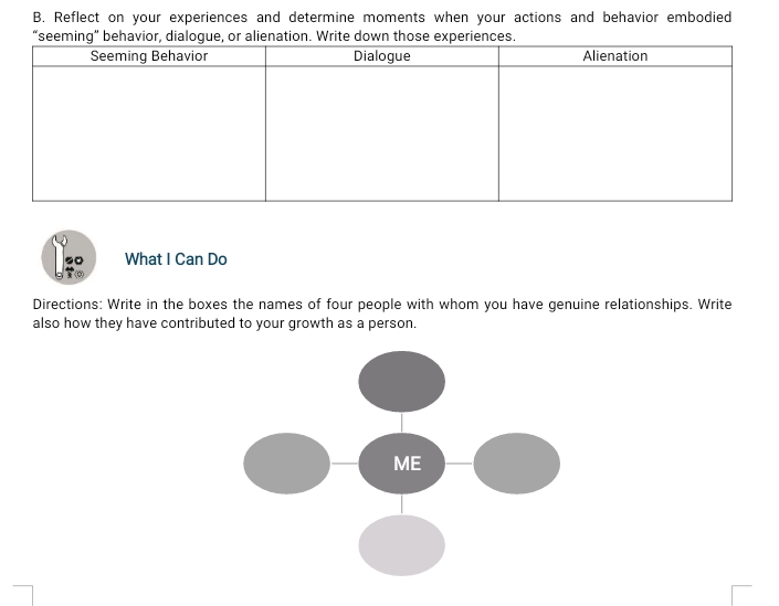 B Reflect on your experiences and determine | StudyX