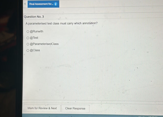 Final Assessment for i Question No 3 A | StudyX