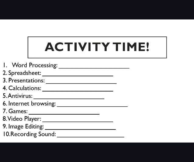 ACTIVITY TIME 1 Word Processing 2 | StudyX