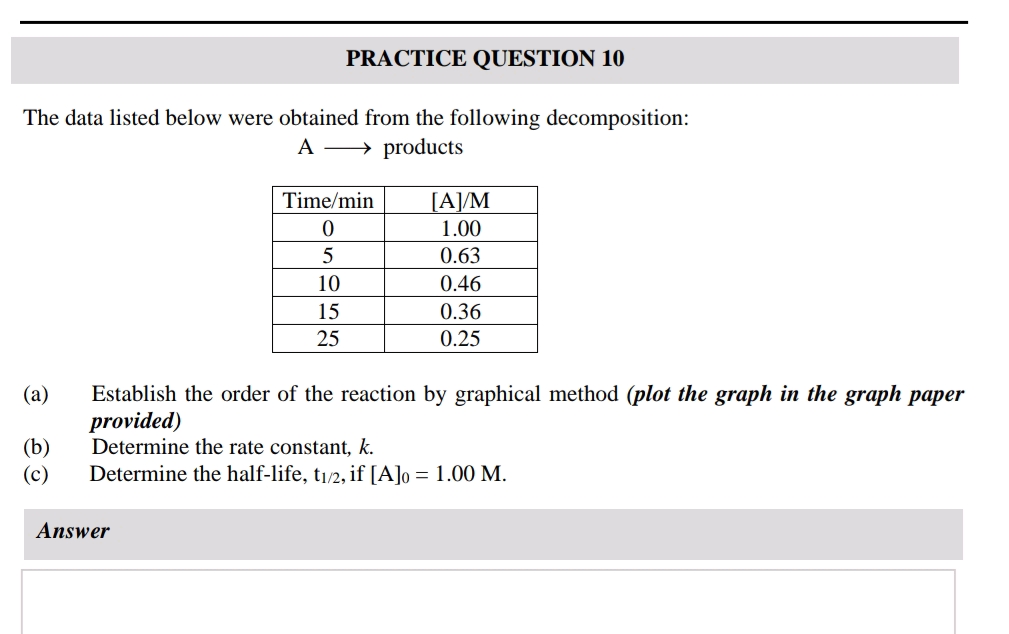 PRACTICE QUESTION 10 The data listed below | StudyX