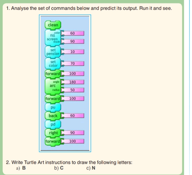 1 Analyse the set of commands below and | StudyX