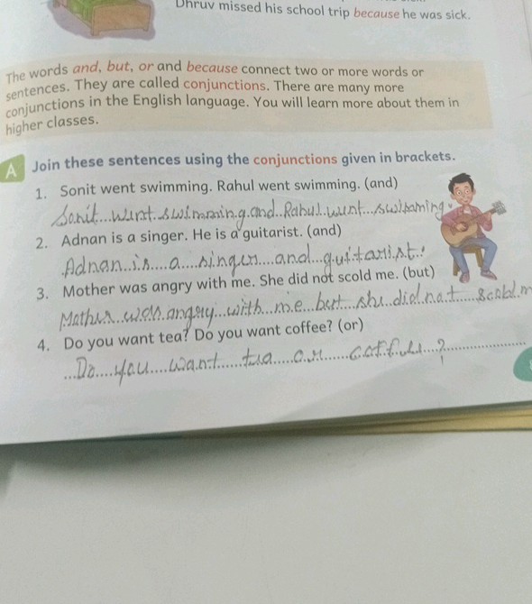 A Join these sentences using the | StudyX