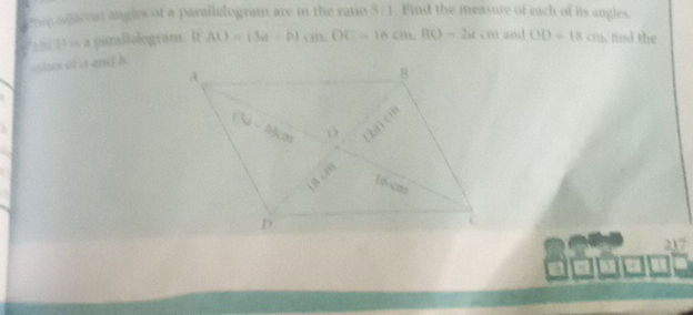 The opposite angles of a parallelogram are | StudyX