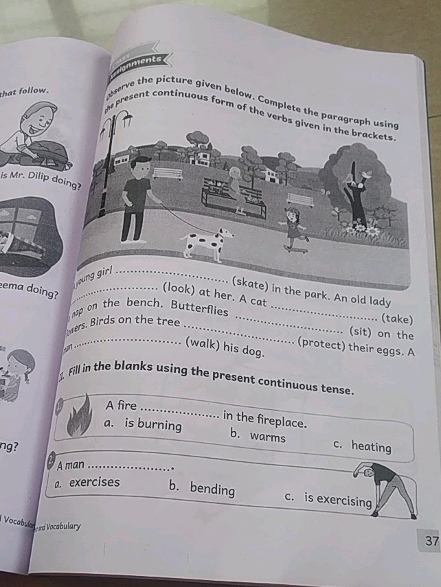 Observe the picture given below Complete the | StudyX