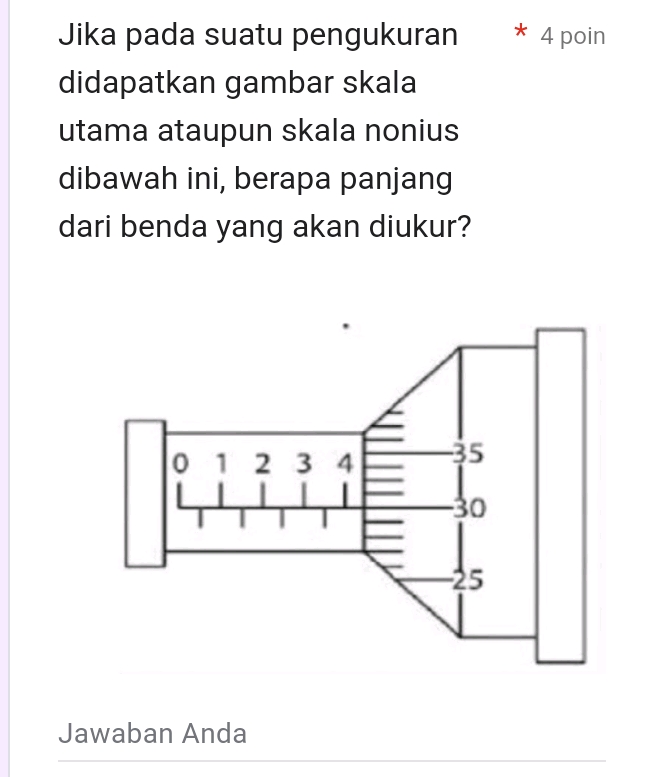 Jika pada suatu pengukuran didapatkan gambar | StudyX