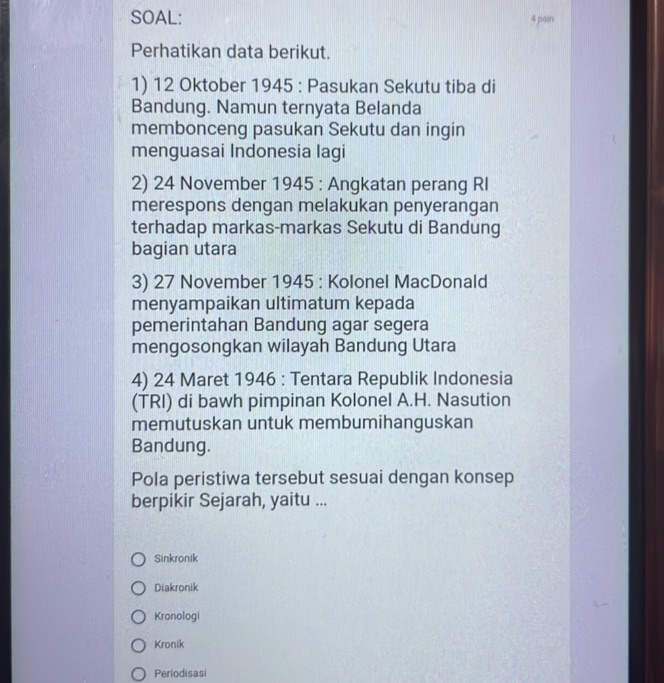 SOAL Perhatikan data berikut 1) 12 Oktober | StudyX