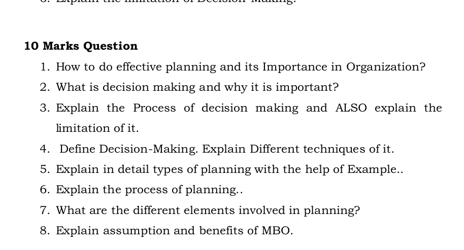 10 Marks Question 1 How to do effective | StudyX