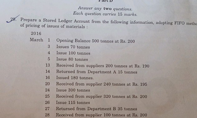 28 Prepare a Stored Ledger Account from the | StudyX