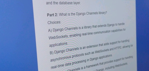Part 2 What is the Django Channels library | StudyX