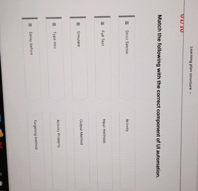 Match the following with the correct