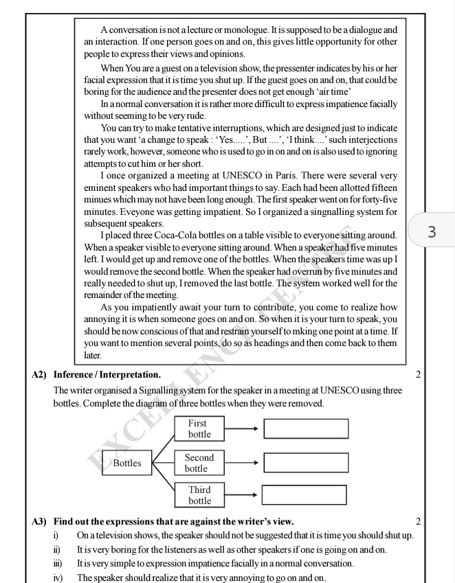 A2) Inference/Interpretation The writer | StudyX