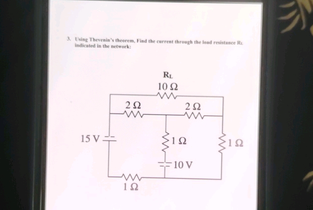 3 Using Thevenins theorem Find the current | StudyX