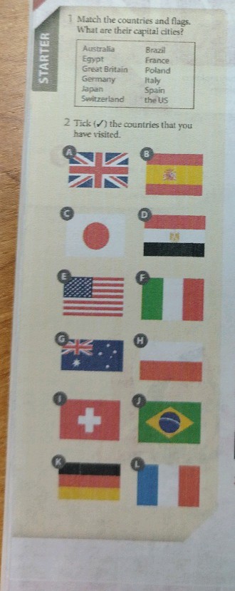 1 Match the countries and flags What are | StudyX