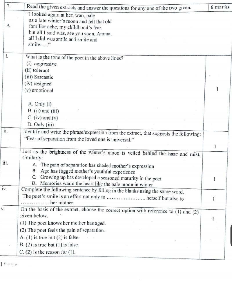 7 Read the given extracts and answer the | StudyX