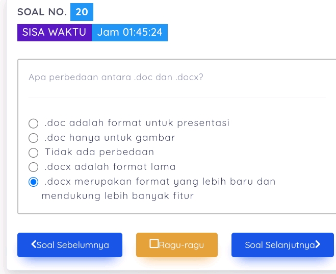 Apa perbedaan antara doc dan docx doc adalah | StudyX