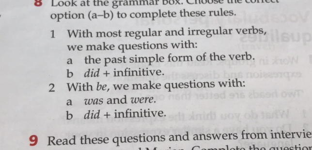 Look at the grammar box Choose the correct | StudyX