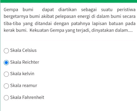Gempa bumi dapat diartikan sebagai suatu | StudyX